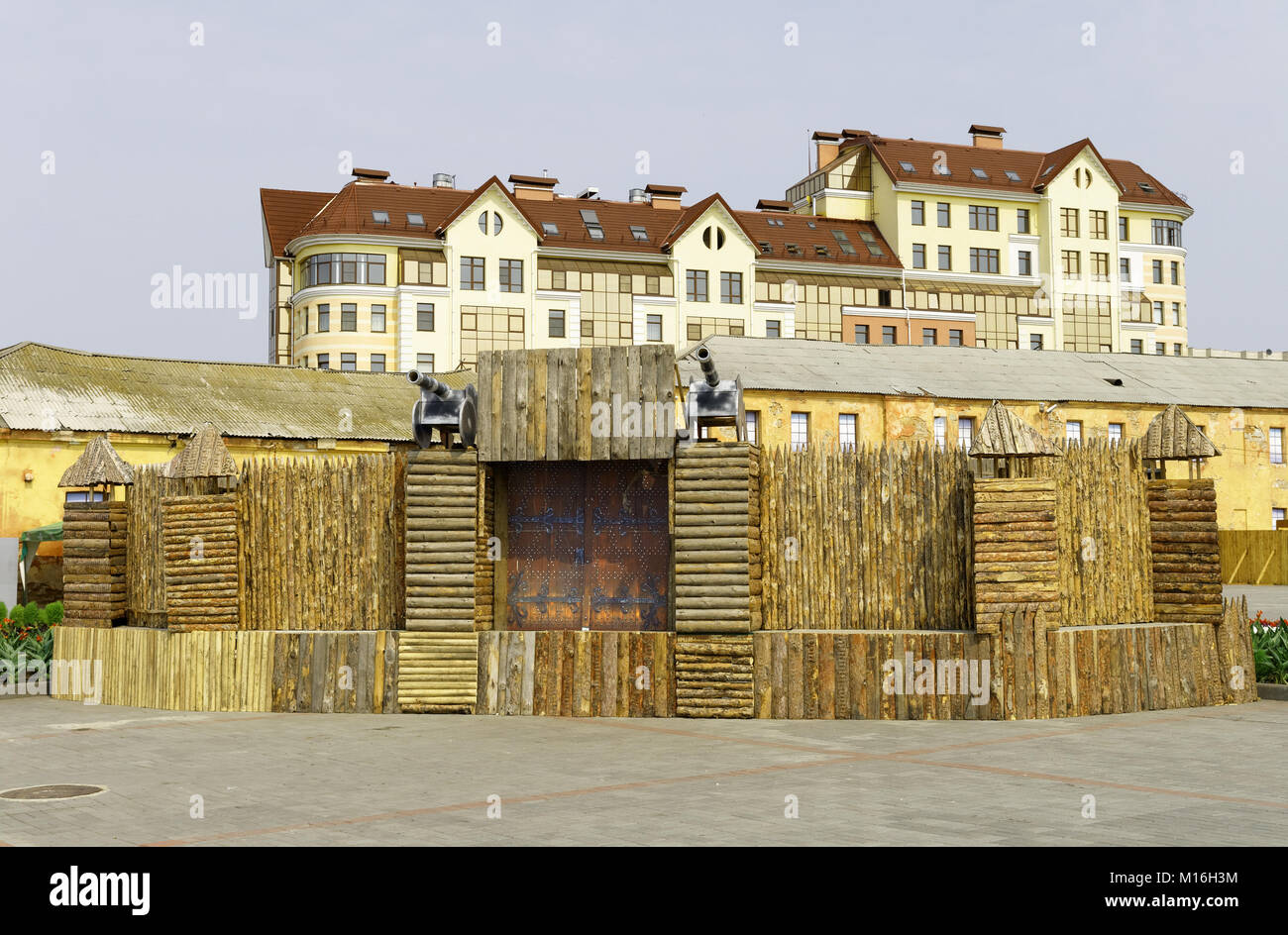 The historical layout of the Omsk fortress of the 18th century Stock ...