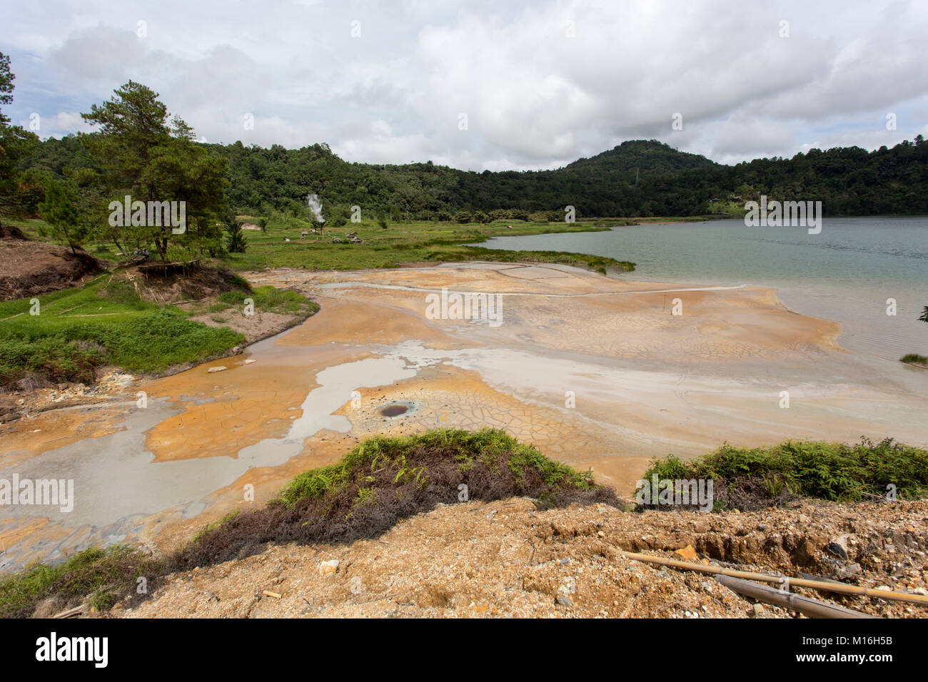 A sulfur lake in north Sulawesi, Indonesia Stock Photo - Alamy