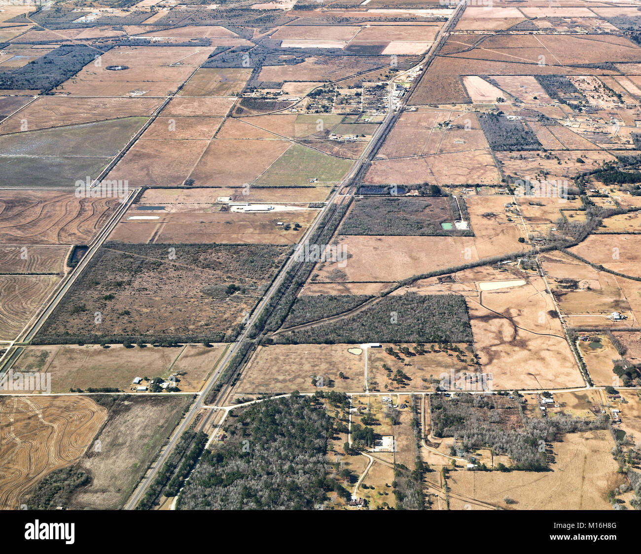 Texas Landscape Aerial View Stock Photo - Alamy