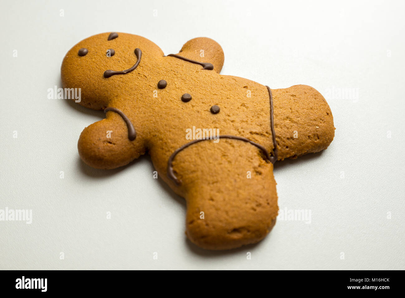 Home-Made Ginger Bread Men On A White Background Stock Photo - Alamy