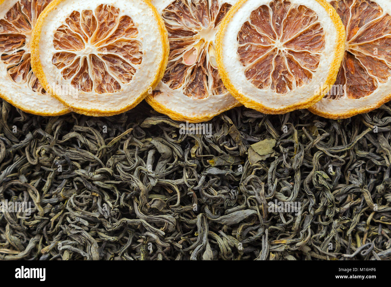 Tea herbs texture. Green tea. Organic dried green tea leaves Stock ...