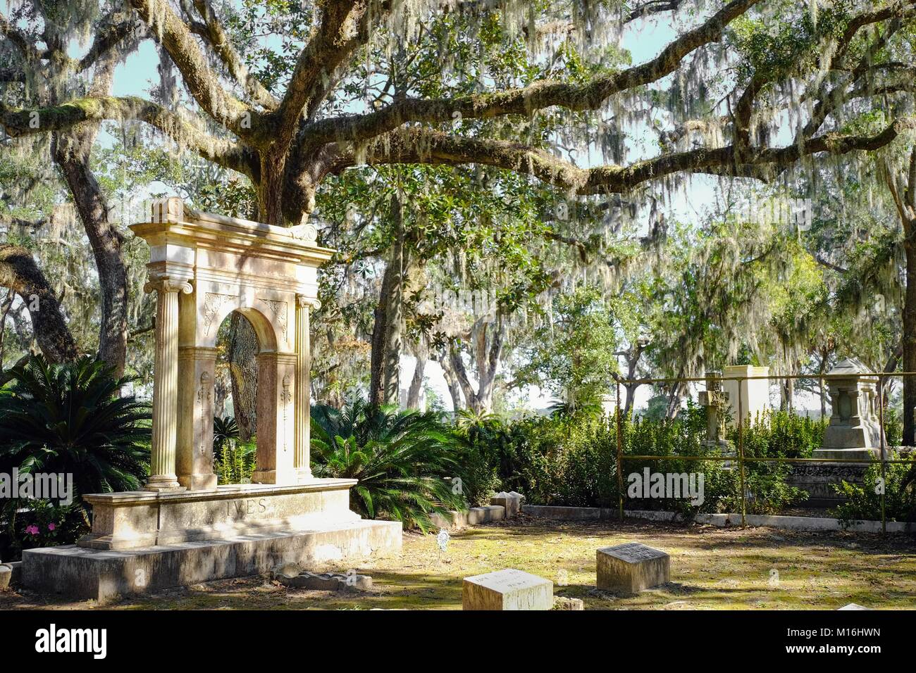 SAVANNAH, GEORGIA, USA - OCTOBER 31, 2017: Historic Bonaventure ...