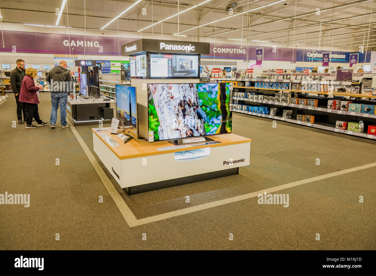 interior shop mall store currys pc world solihull west midlands england ...