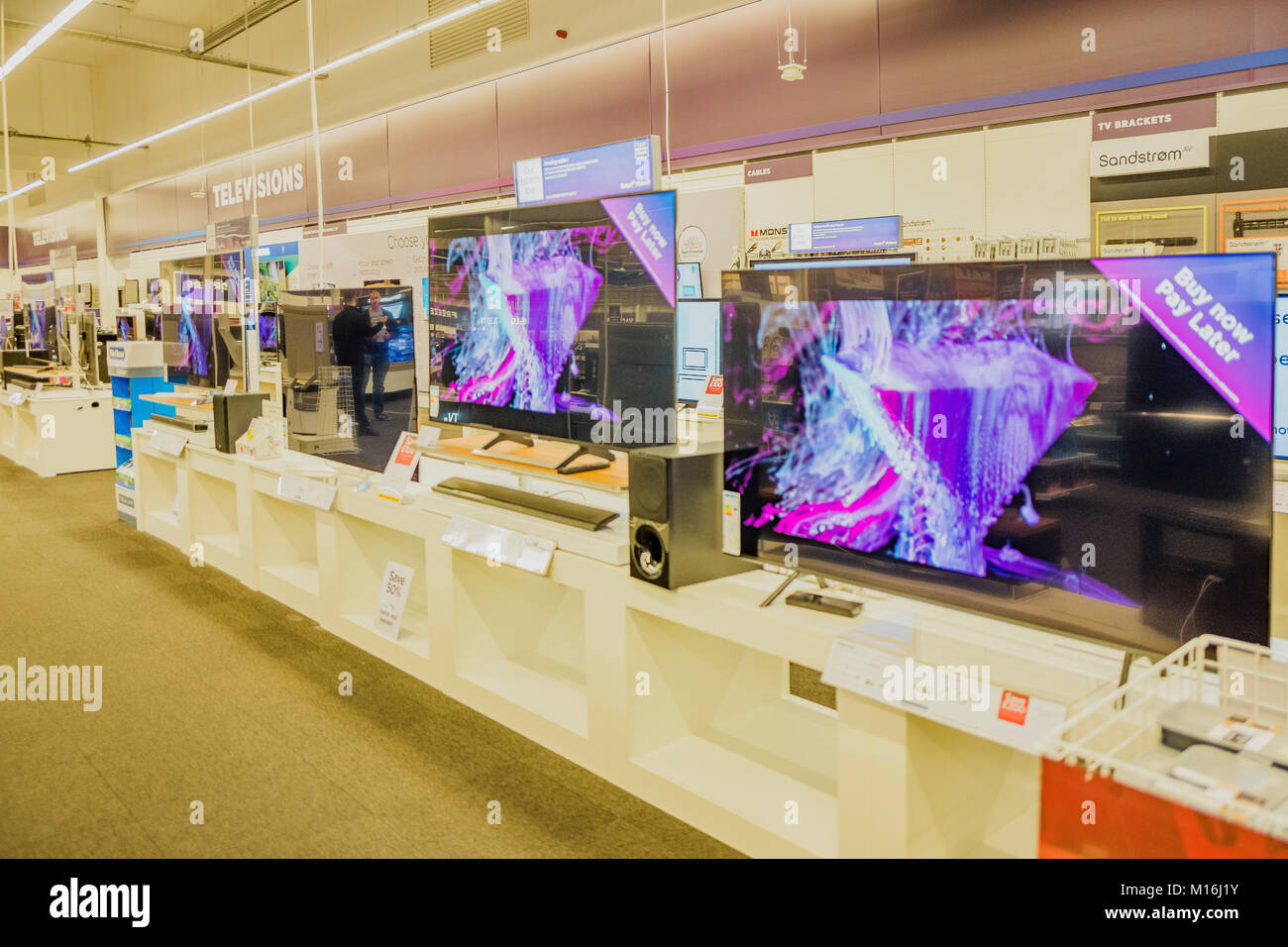 interior shop mall store currys pc world solihull west midlands england ...