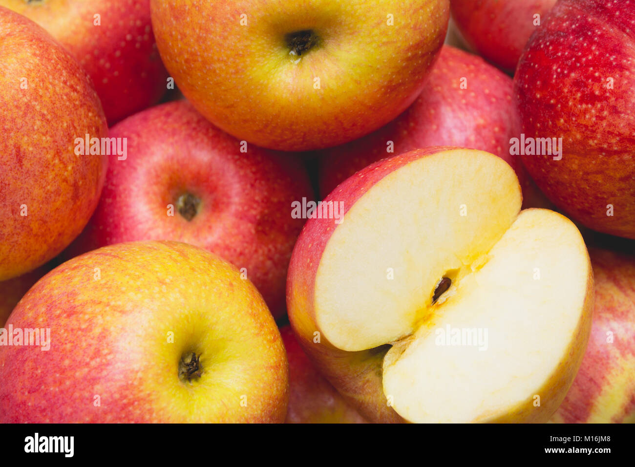 Red apple fruit and vegetable backgrounds. Healthy organic fresh ...