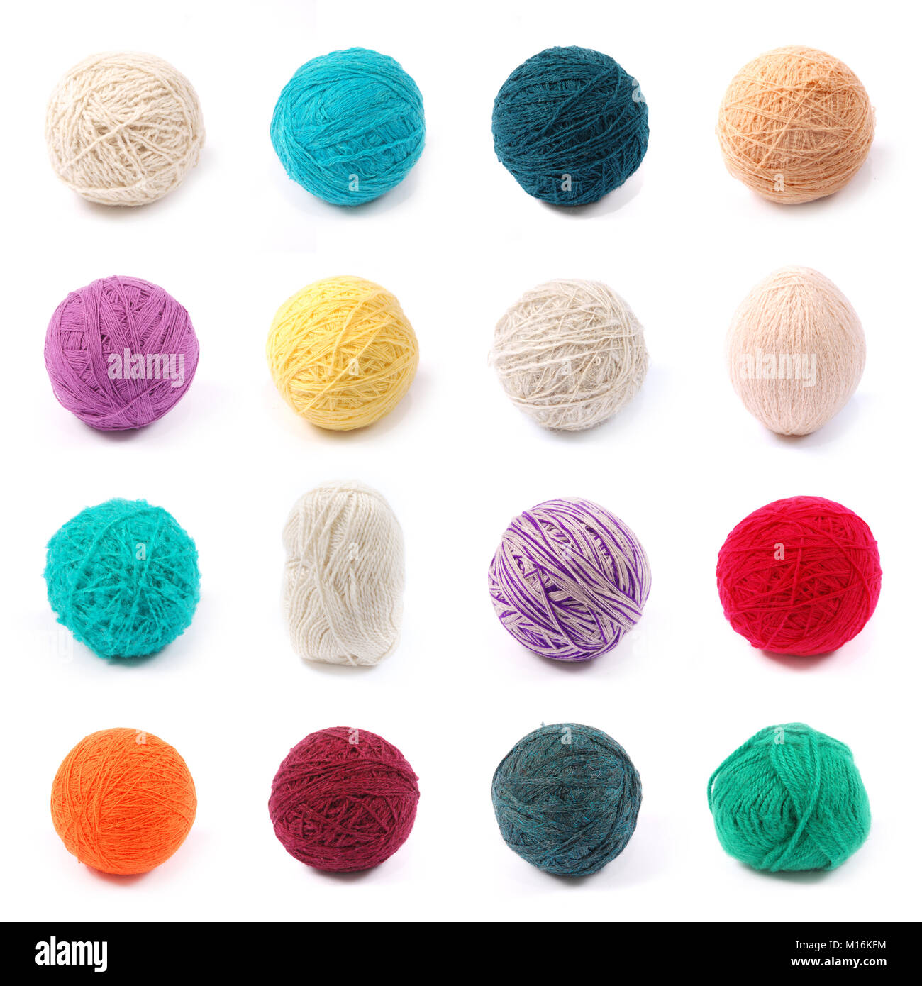 16 clews isolated on a white background Stock Photo - Alamy