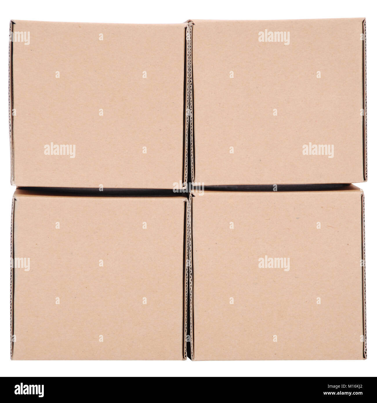 Cardboard boxes. Pyramid from boxes on white background Stock Photo - Alamy