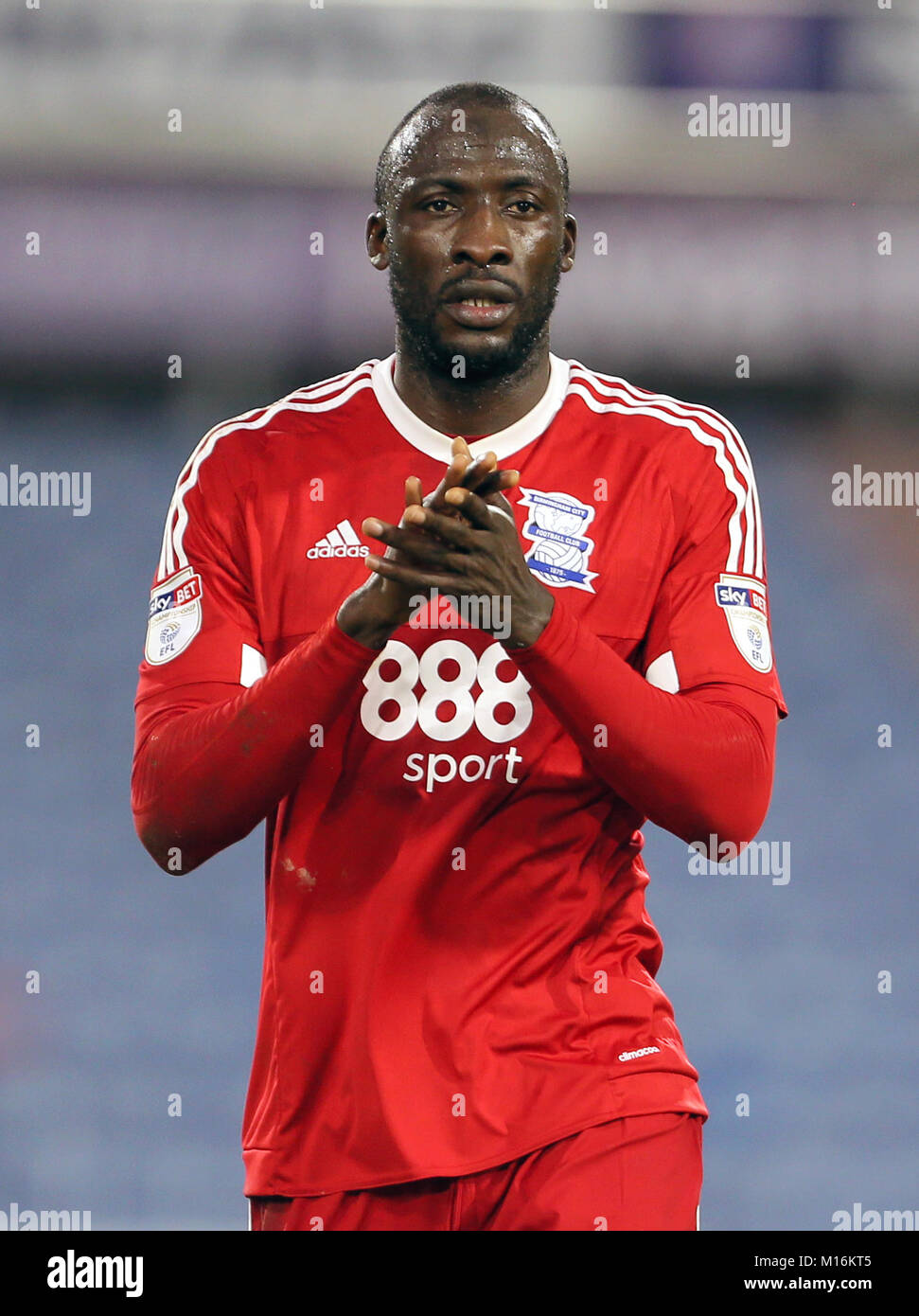Birmingham City's Cheikh N'Doye applauds the fans after the Emirates FA ...