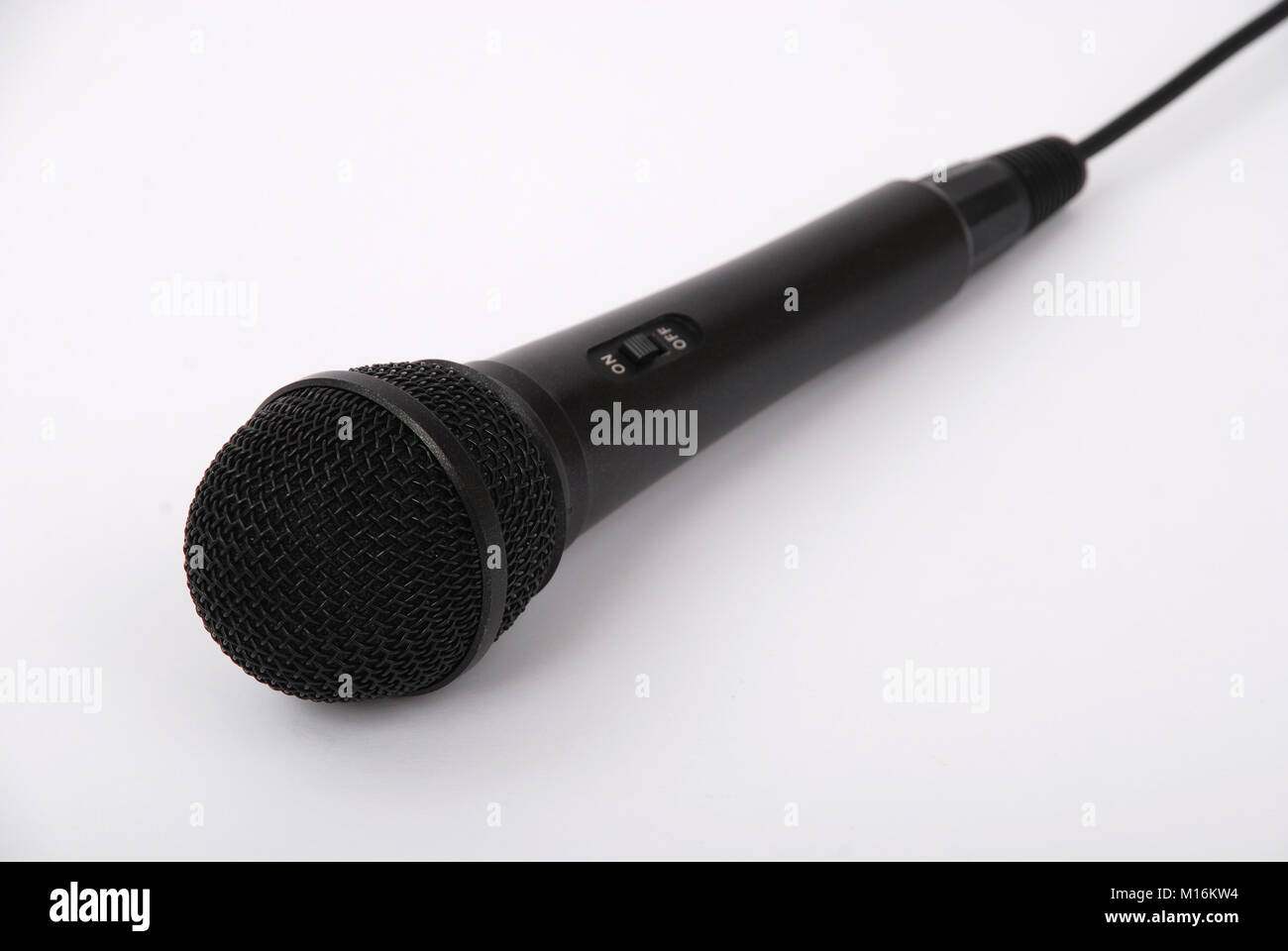 microphone isolated on white background Stock Photo - Alamy