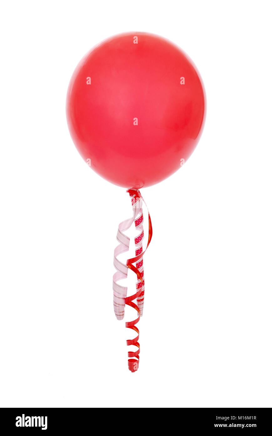 Red balloon isolated on white background Stock Photo - Alamy