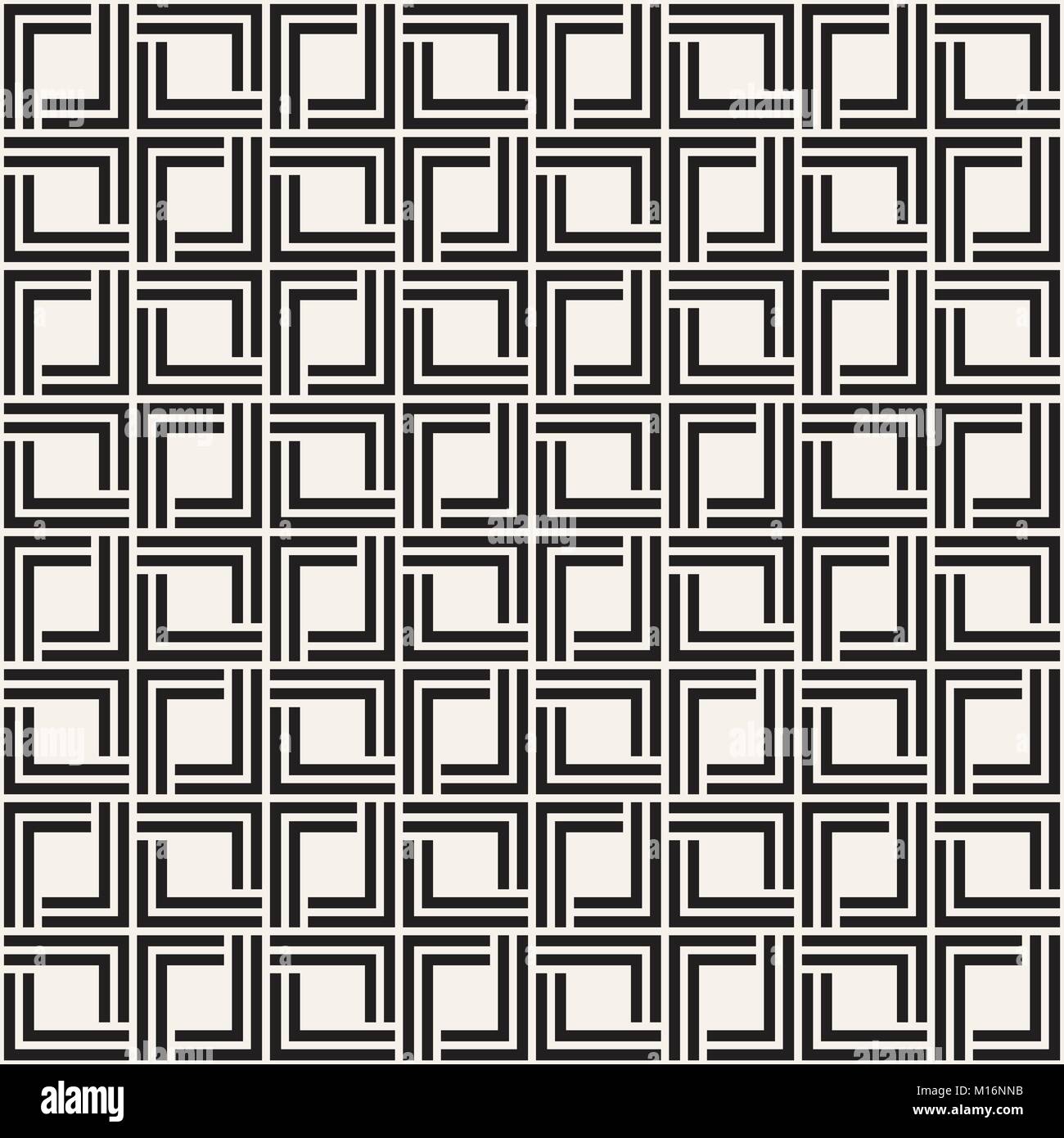 Vector seamless lattice pattern. Modern stylish texture with monochrome ...