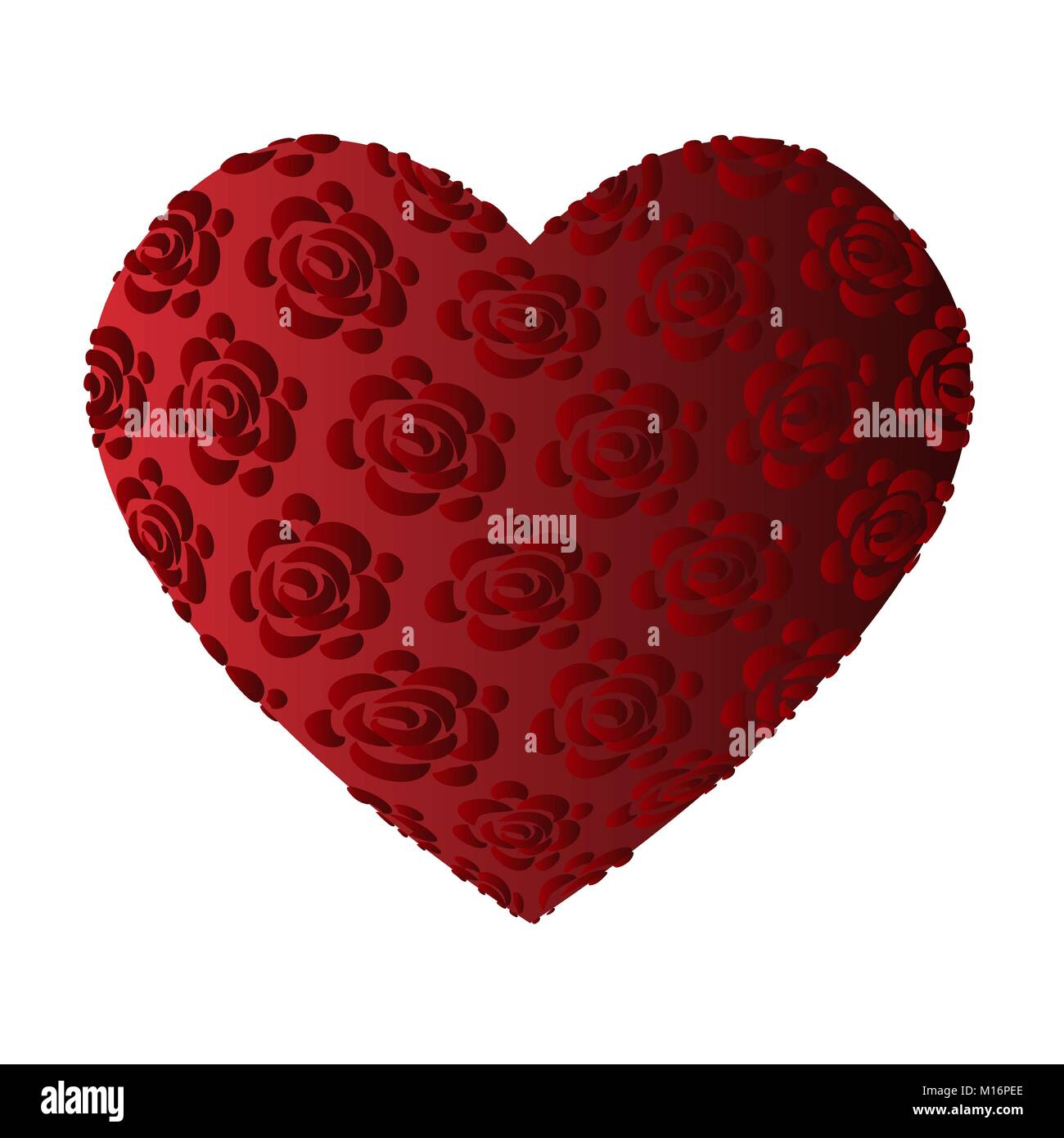 Red roses valentines Stock Vector Images - Alamy