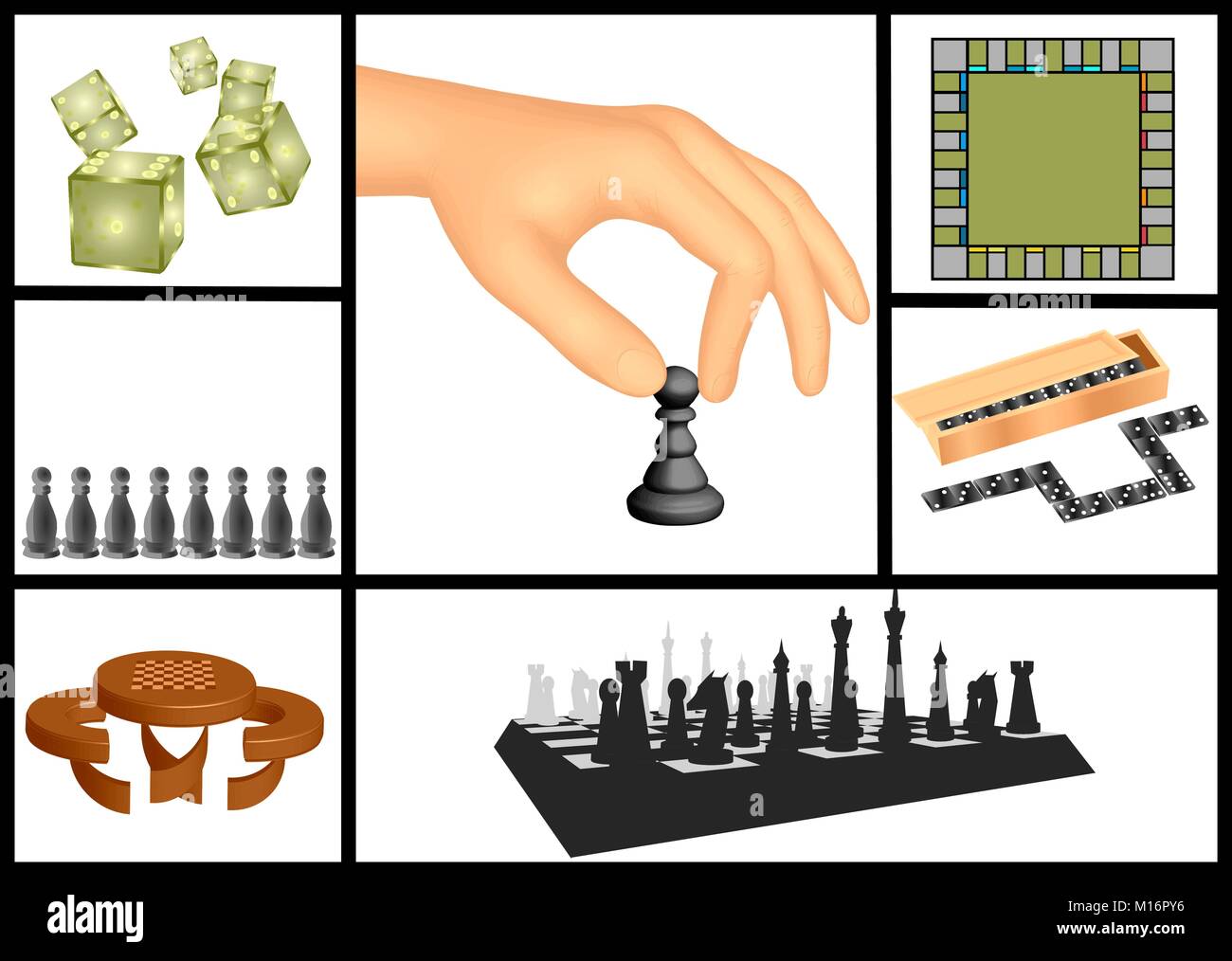 Board games set isolated on a white background Stock Vector Image & Art ...