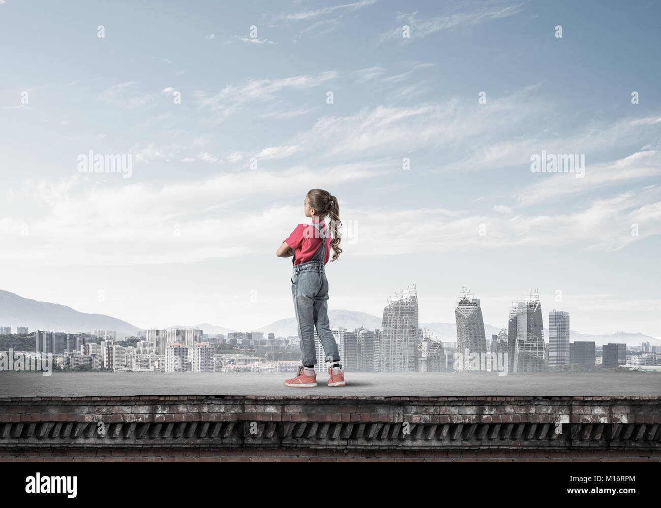 Girl Looking Far Away High Resolution Stock Photography and Images - Alamy