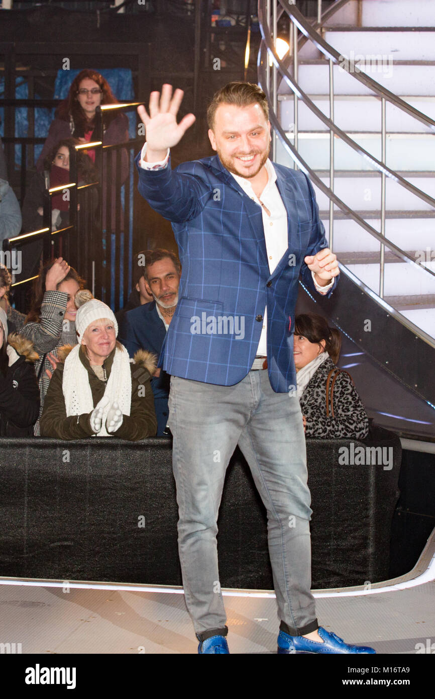 Borehamwood, England UK. 26 January 2018. CBB stand up comedian Dapper ...