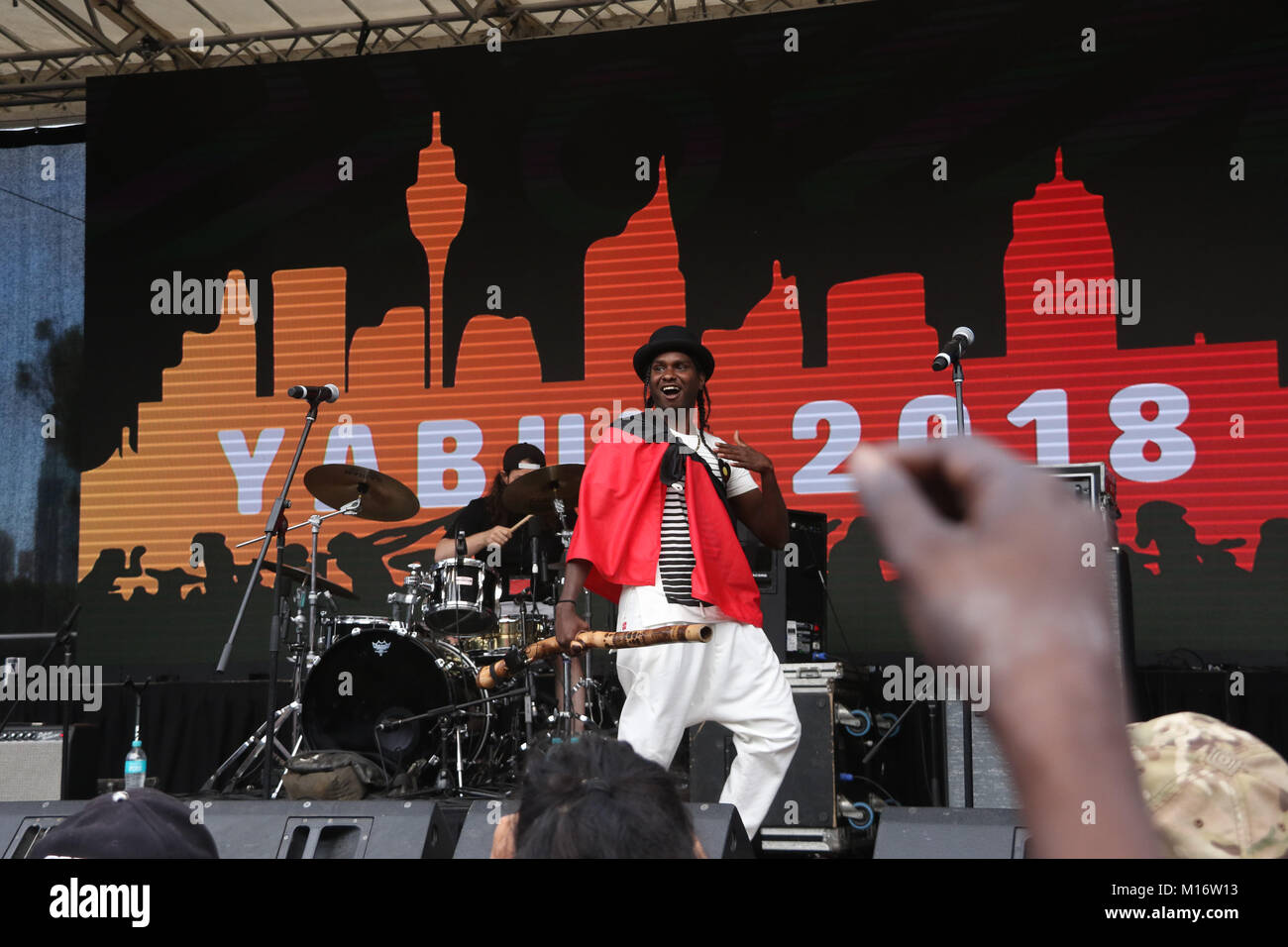 Sydney, Australia. 26 January 2018. Pictured: Baker Boy performs on the ...
