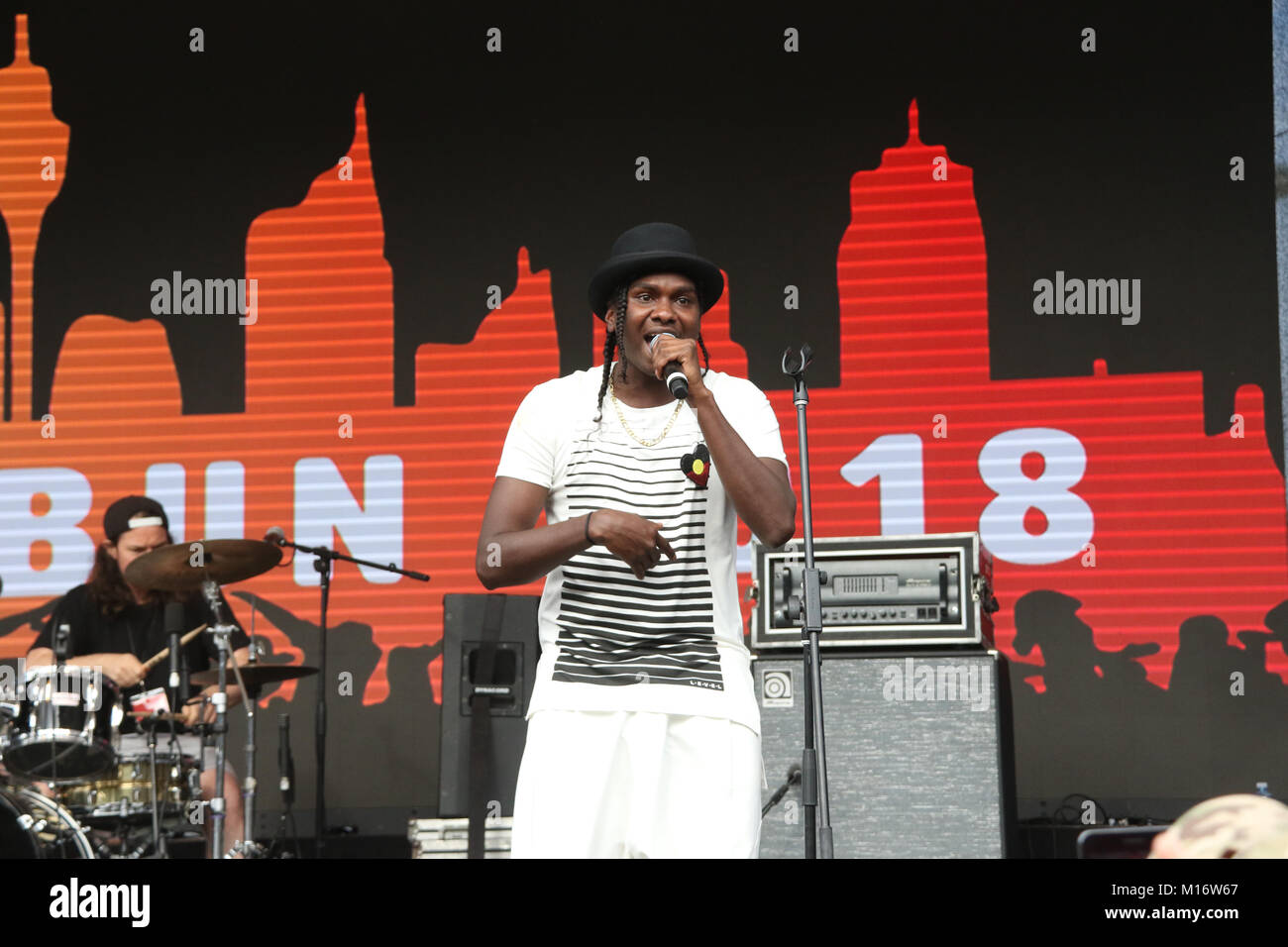 Sydney, Australia. 26 January 2018. Pictured: Baker Boy performs on the ...