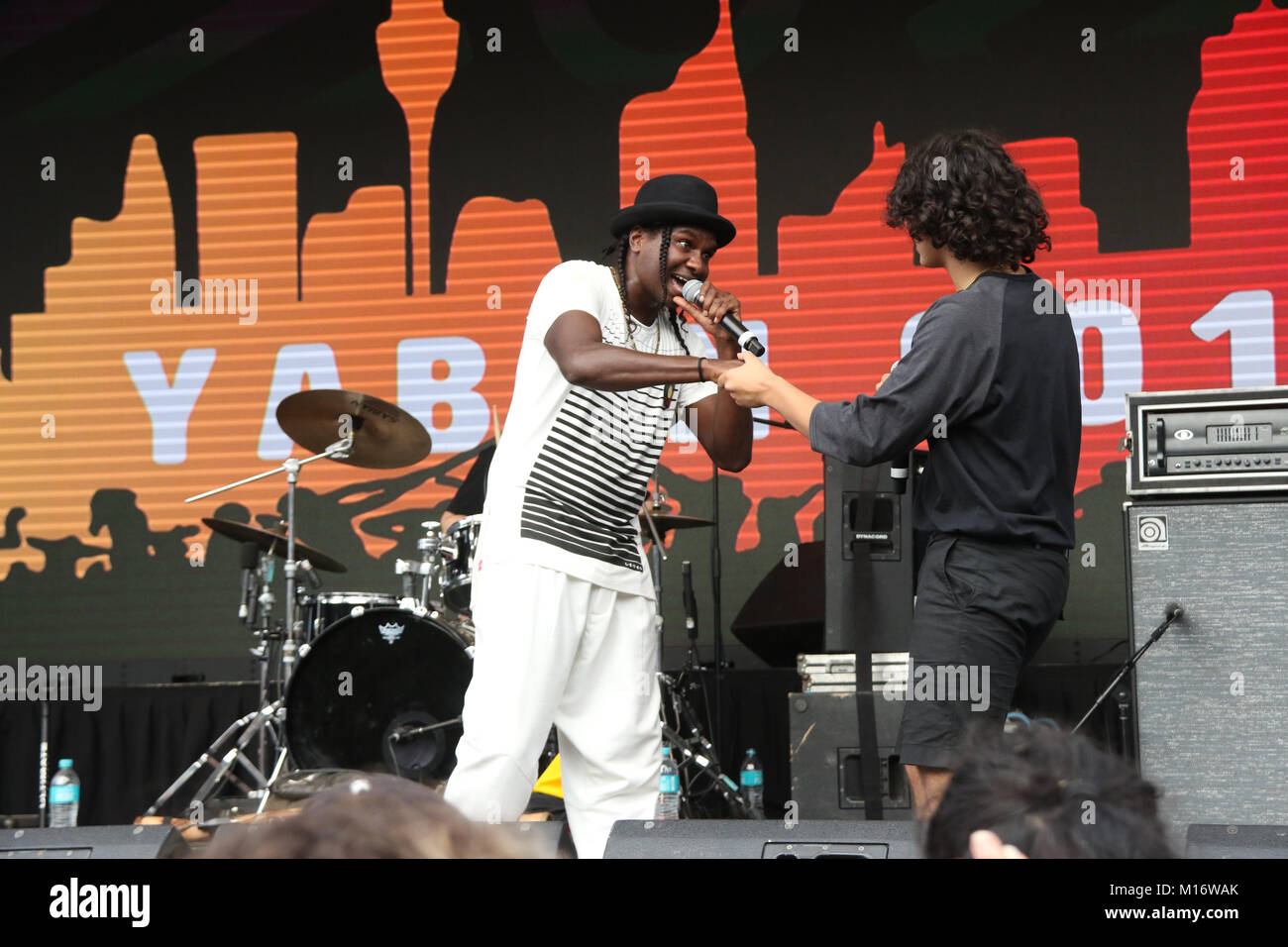 Sydney, Australia. 26 January 2018. Pictured: Baker Boy performs on the ...