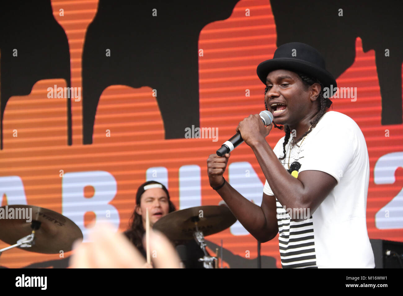 Sydney, Australia. 26 January 2018. Pictured: Baker Boy performs on the ...