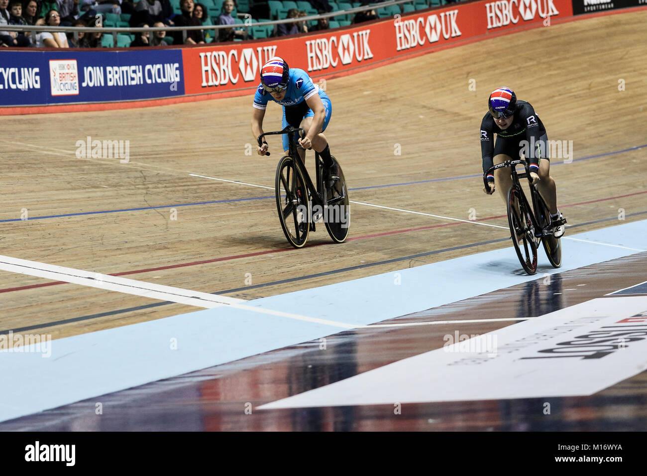 National Cycling Centre, Manchester. 26th January, 2018. Katy Merchant ...