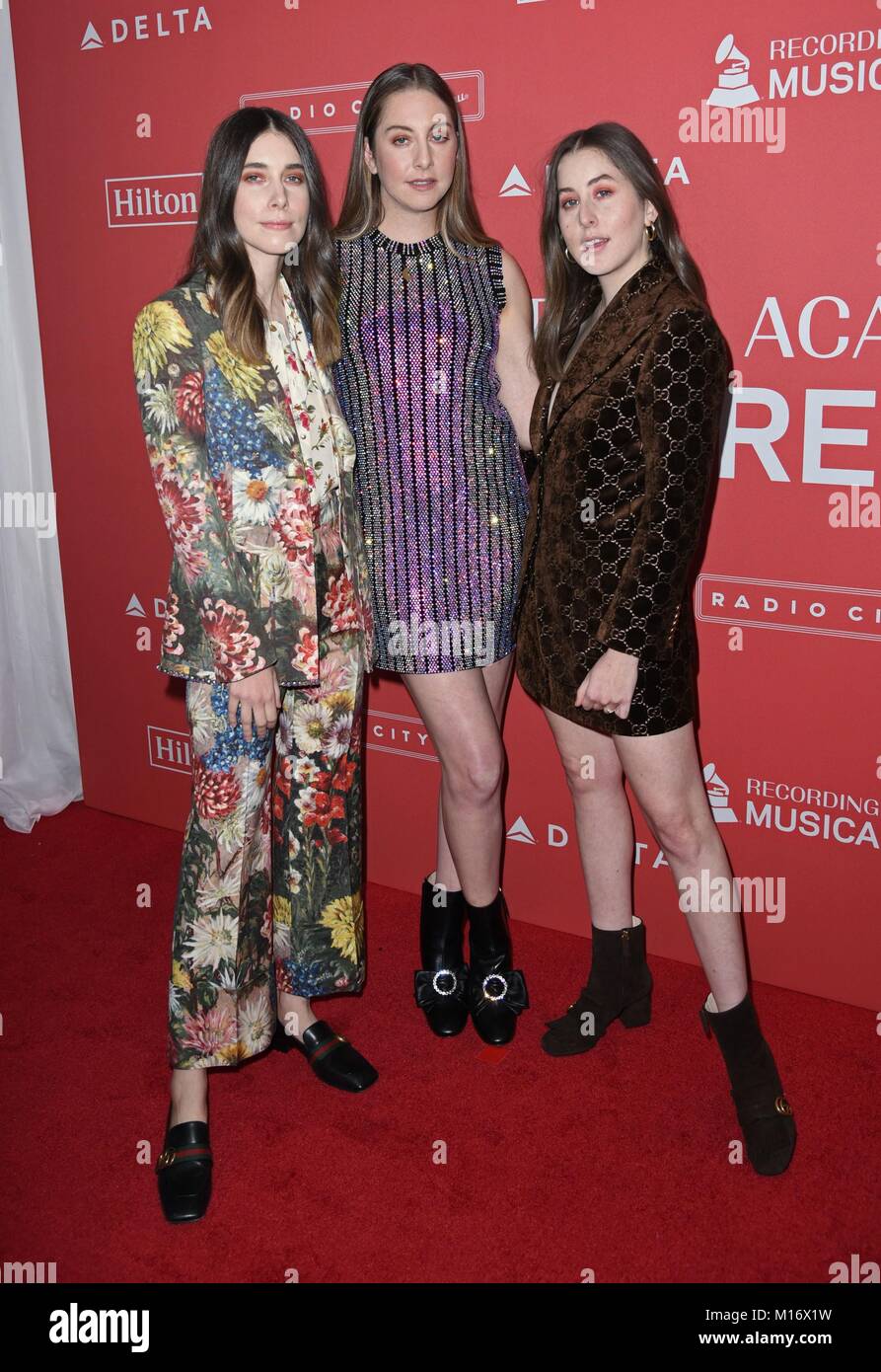 New York, NY, USA. 26th Jan, 2018. Haim, Este Haim, Danielle Haim ...