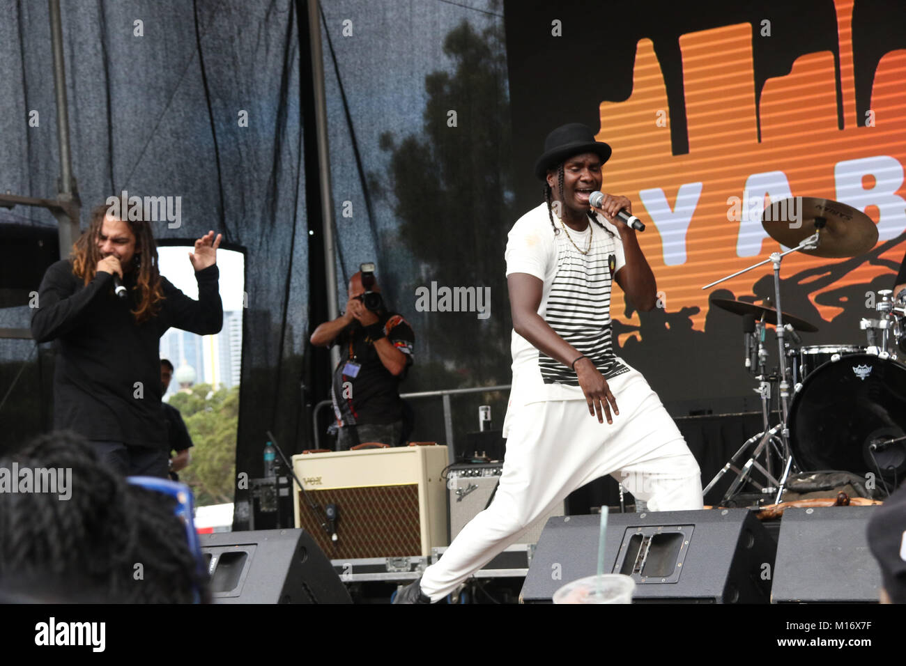 Sydney, Australia. 26 January 2018. Pictured: Baker Boy performs on the ...