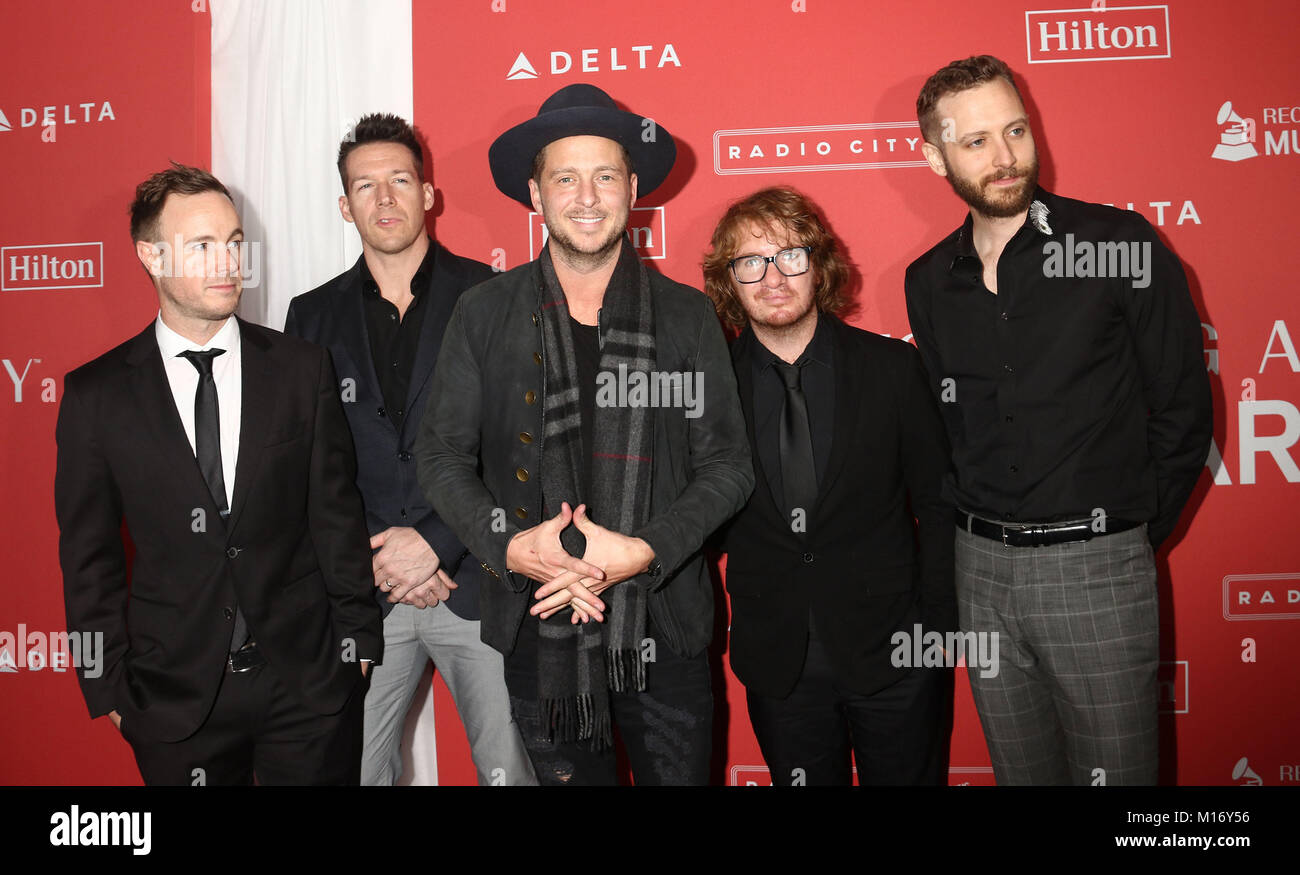 New York City, New York, USA. 26th Jan, 2018. ONEREPUBLIC attends 2018 ...