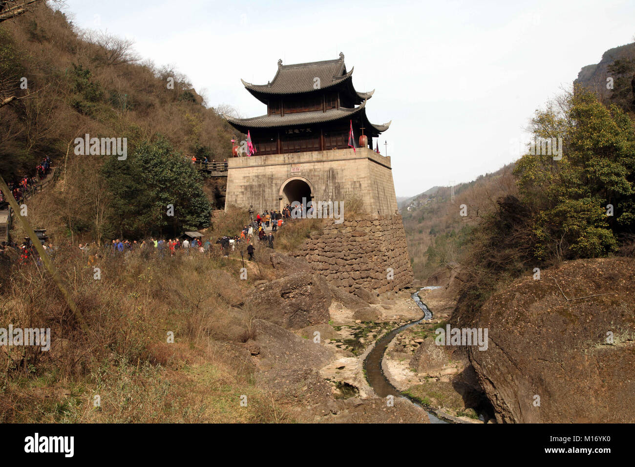 China. 27th Jan, 2018. Stunning scenery of canyon in China. Credit ...