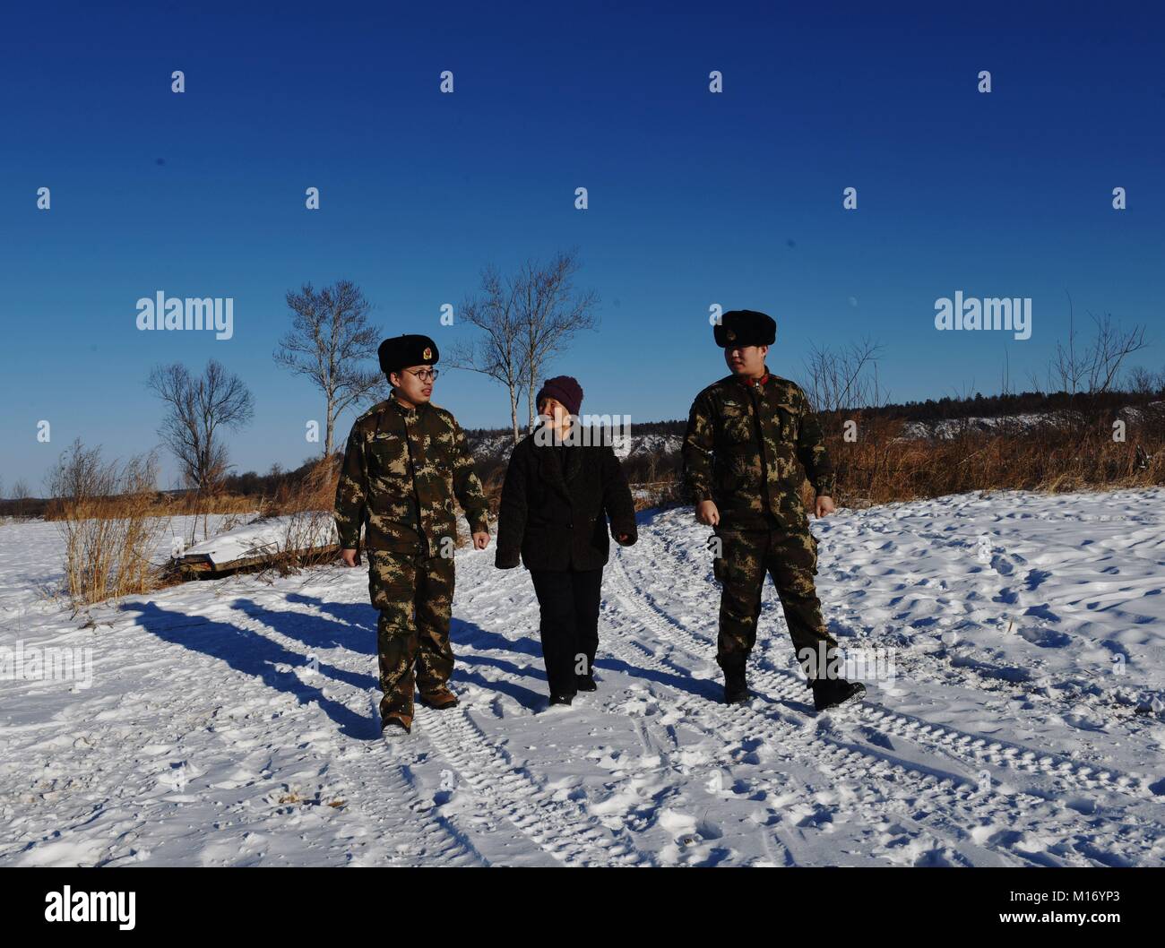 Tahe, Tahe, China. 27th Jan, 2018. Tahe, CHINA-27th January 2018: The ...