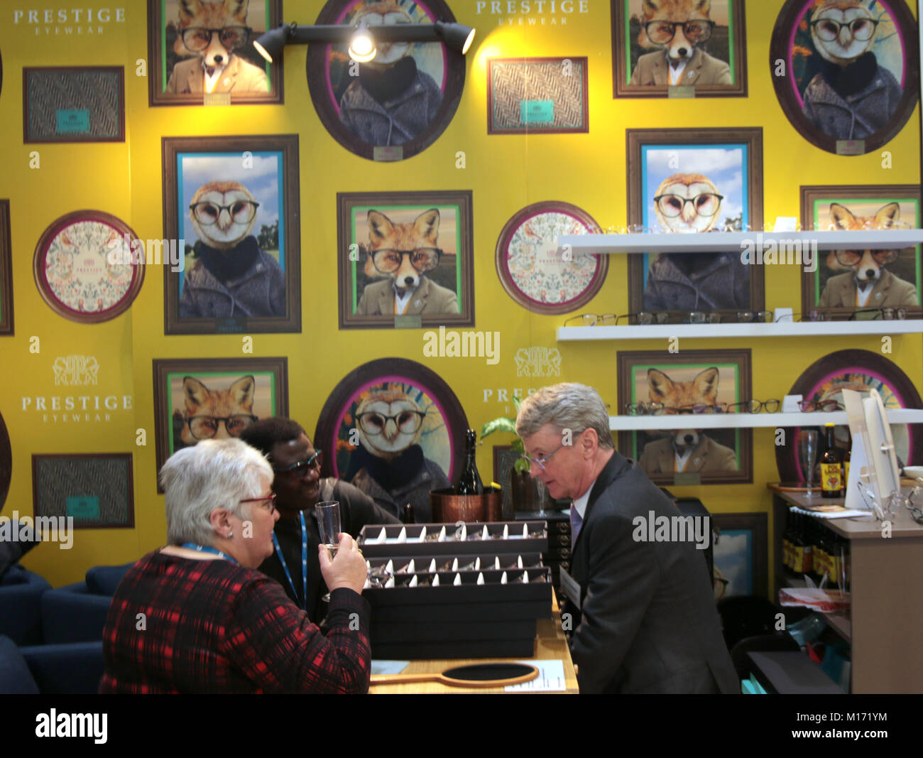 London UK 27 January 2018 The UK's largest optical event ,100 % Optical ...