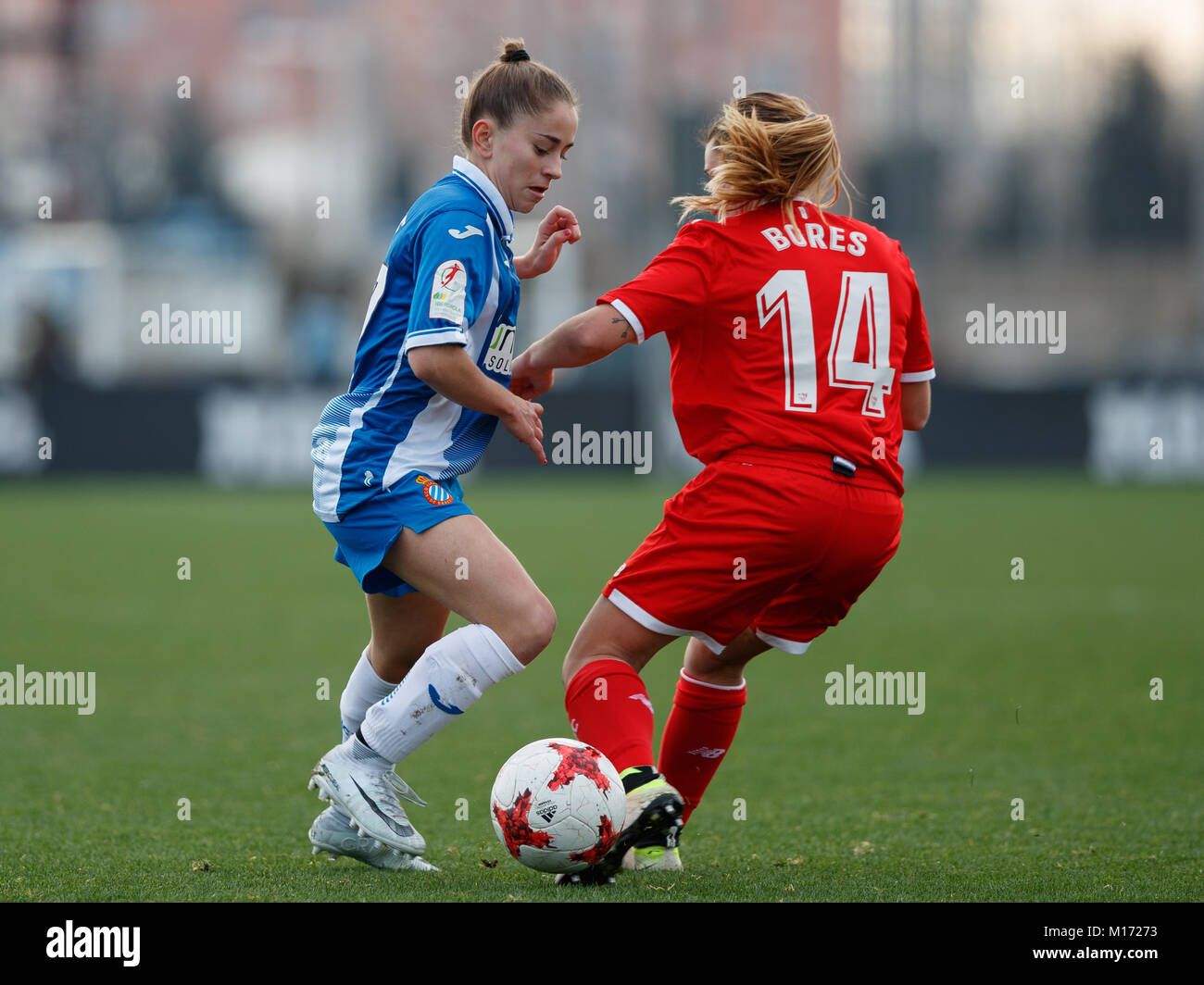 Barcelona, Spain. January 27th, 2018. Match of Spanish Women's Football ...