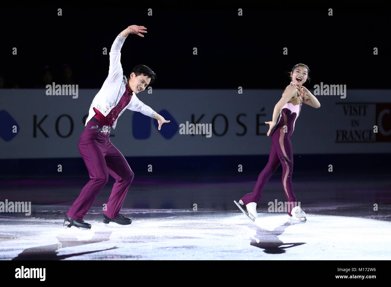 Taipei, Taiwan. 27th Jan, 2018. Ryom Tae Ok & Kim Ju Sik (PRK) Figure ...