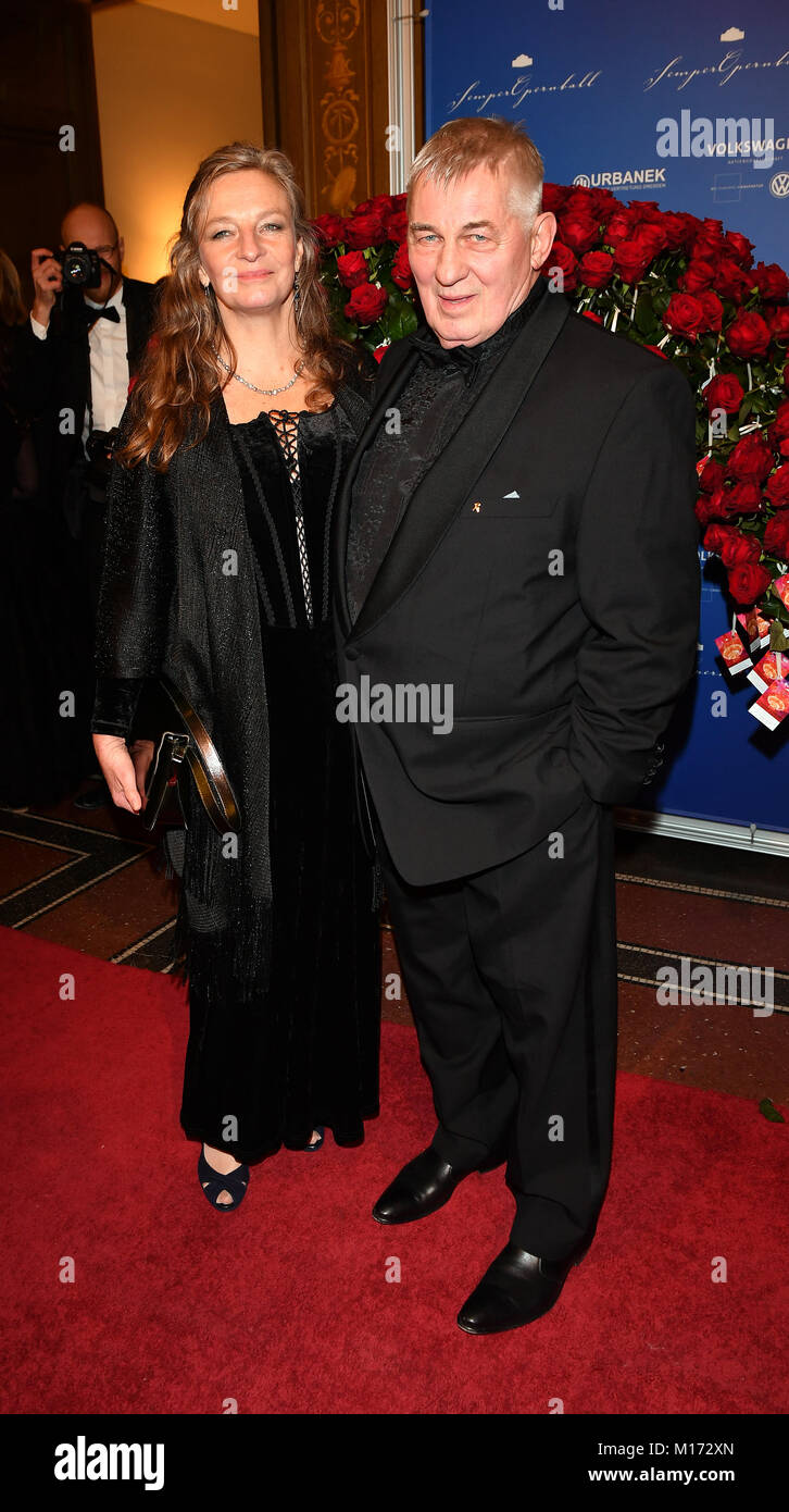 Dresden, Germany. 26th Jan, 2018. The actor Heinz Hoenig and his ...