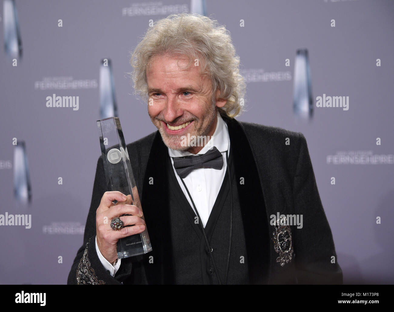 Cologne, Germany. 26th Jan, 2018. Thomas Gottschalk receives an award ...