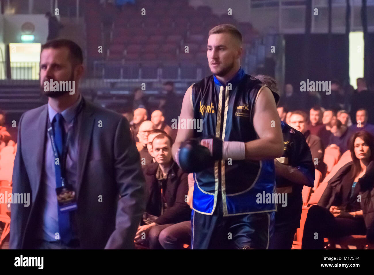 Riga, Latvia. 27th January, 2018. Otto Wallin and Srdan Govedarica ...