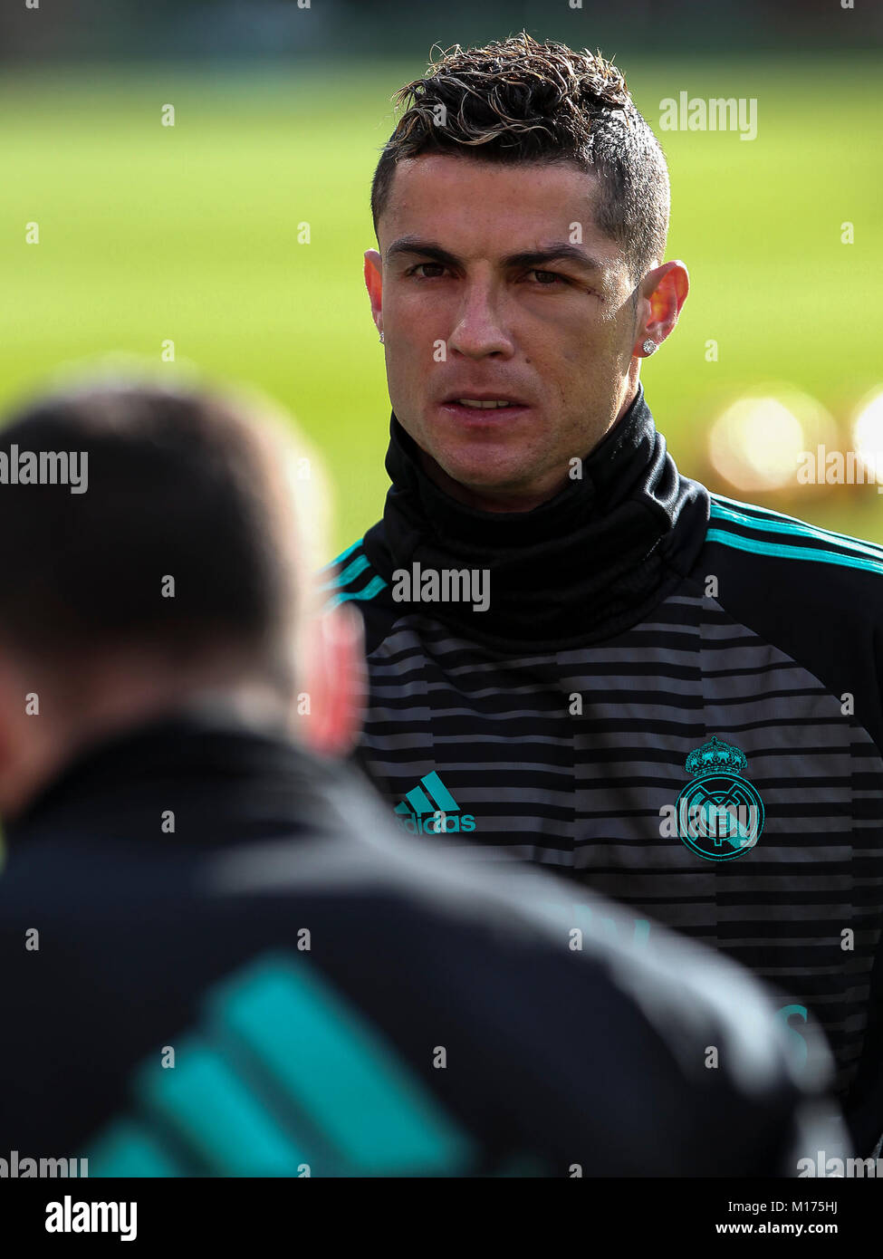 CRISTIANO RONALDO before spanish the La Liga match between Valencia CF ...