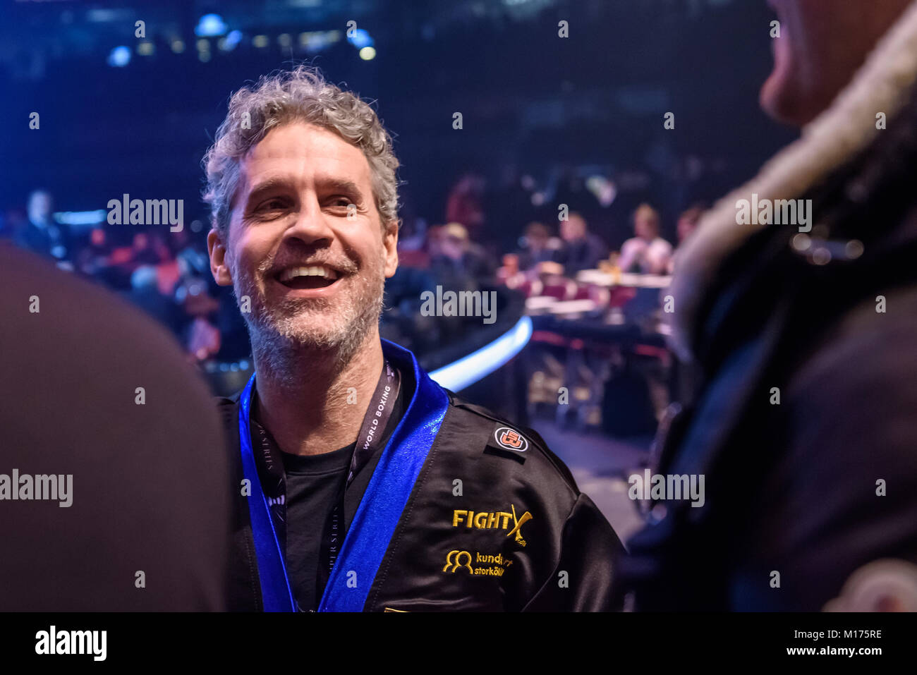 Riga, Latvia. 27th January, 2018. Otto Wallin and Srdan Govedarica ...