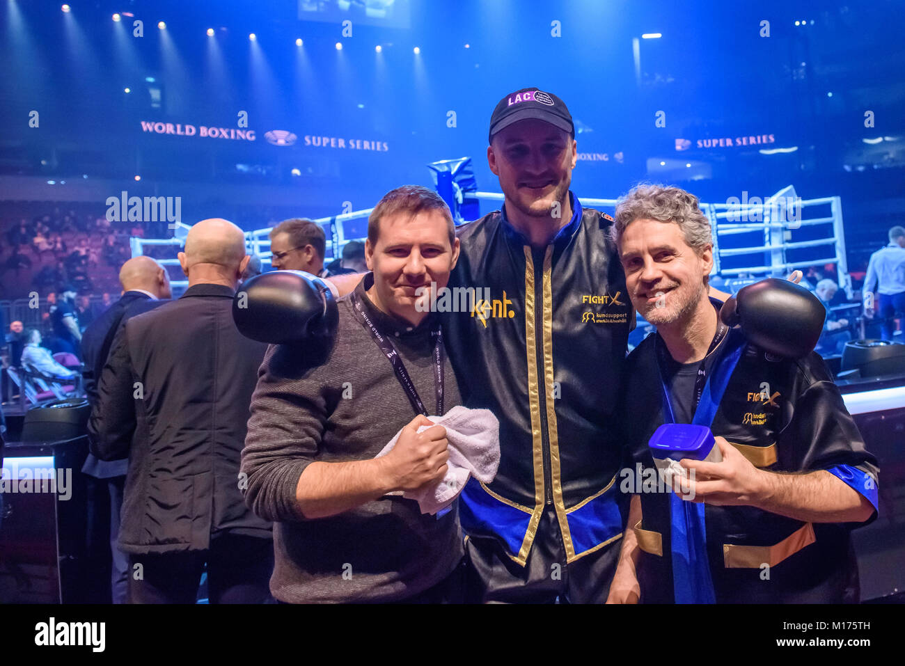 Riga, Latvia. 27th January, 2018. Otto Wallin and Srdan Govedarica ...