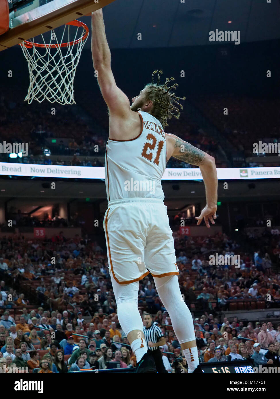 Jan 27, 2018. Dylan Osetkowski #21 of the Texas Longhorns in action vs ...