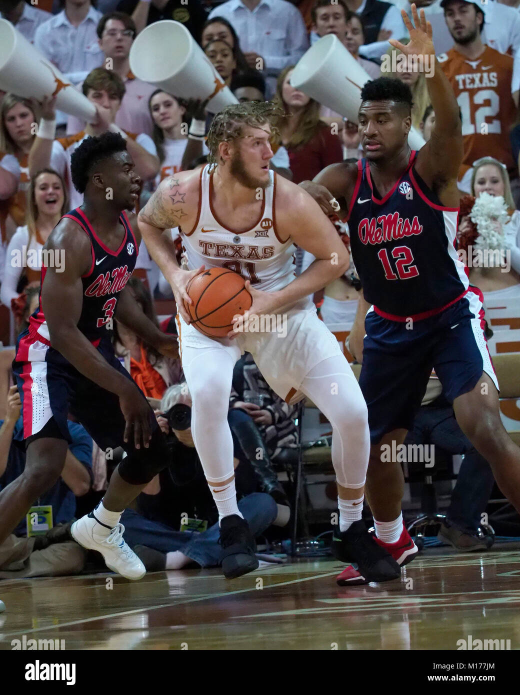 Jan 27, 2018. Dylan Osetkowski #21 of the Texas Longhorns in action vs ...