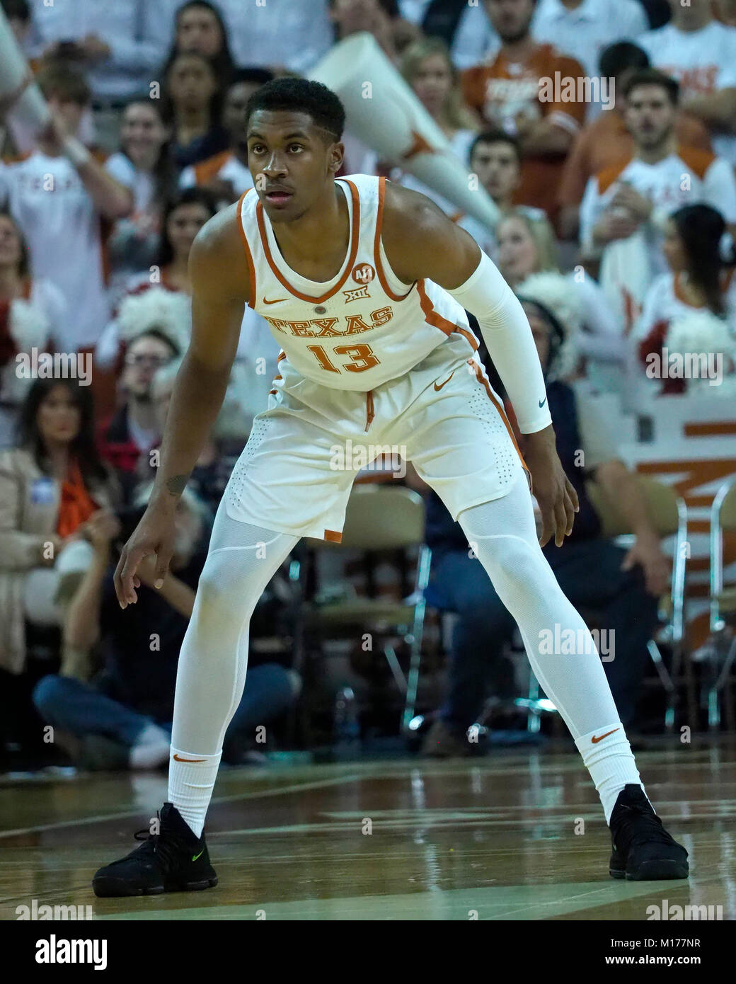 Jan 27, 2018. Jase Febres #13 of the Texas Longhorns in action vs the ...