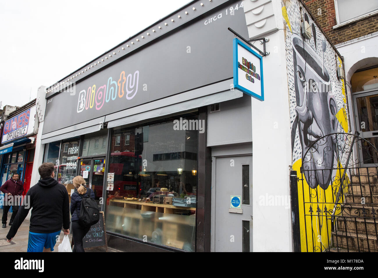 London, UK. 27th January, 2018. The Blighty UK café in Finsbury Park ...