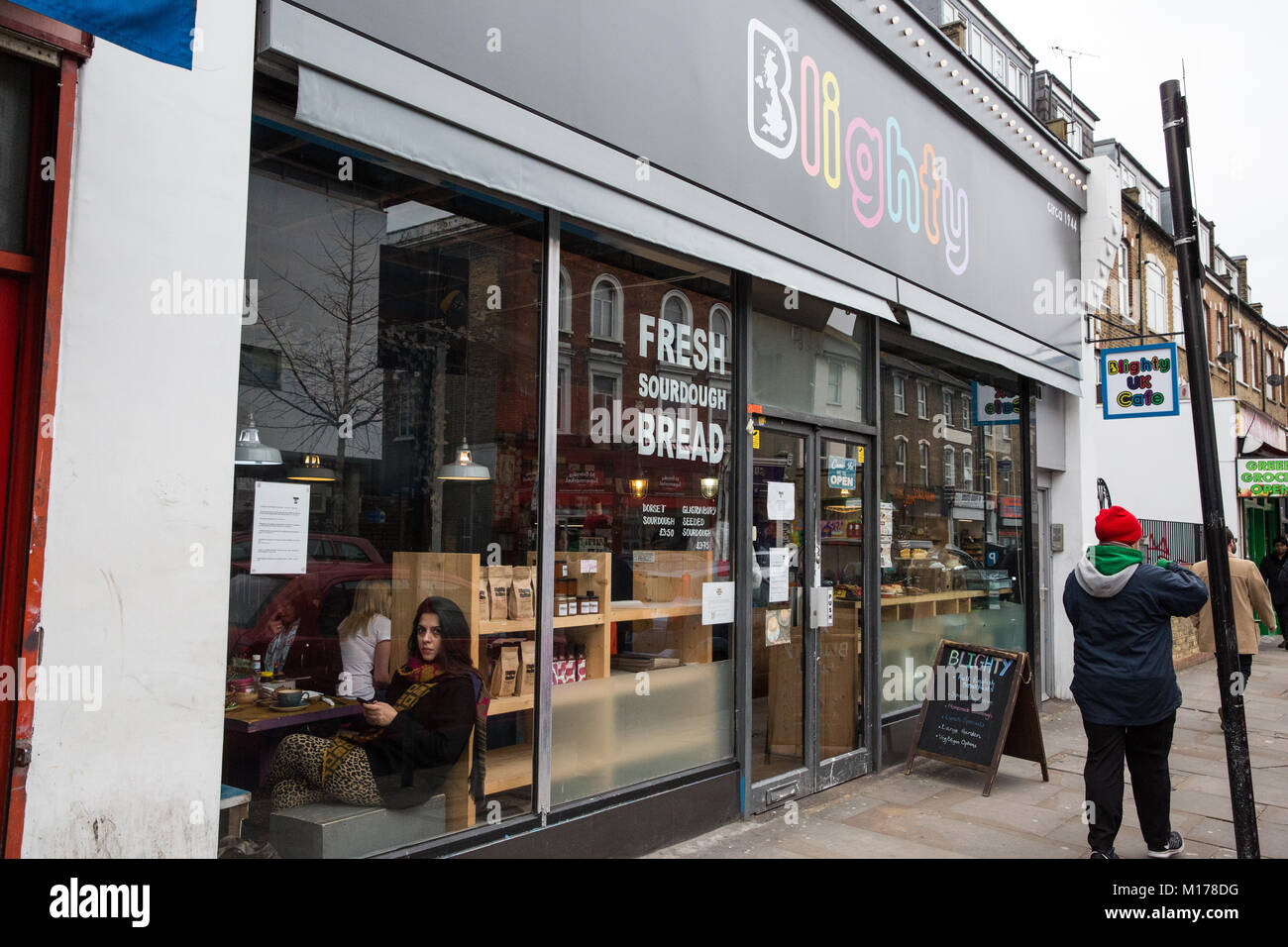 Blighty cafe finsbury hi-res stock photography and images - Alamy