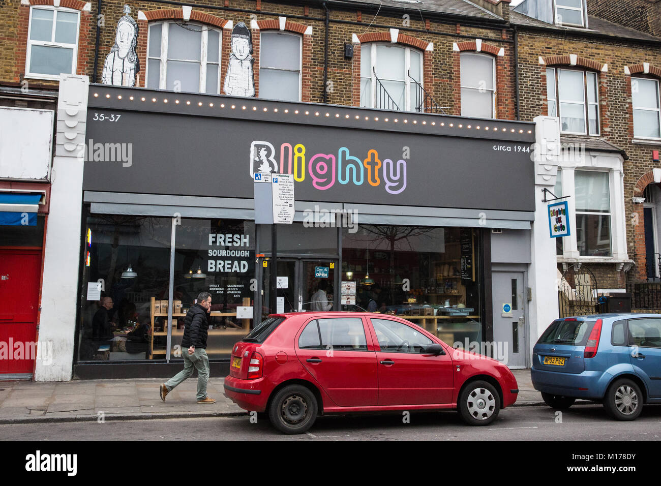London, UK. 27th January, 2018. The Blighty UK café in Finsbury Park ...