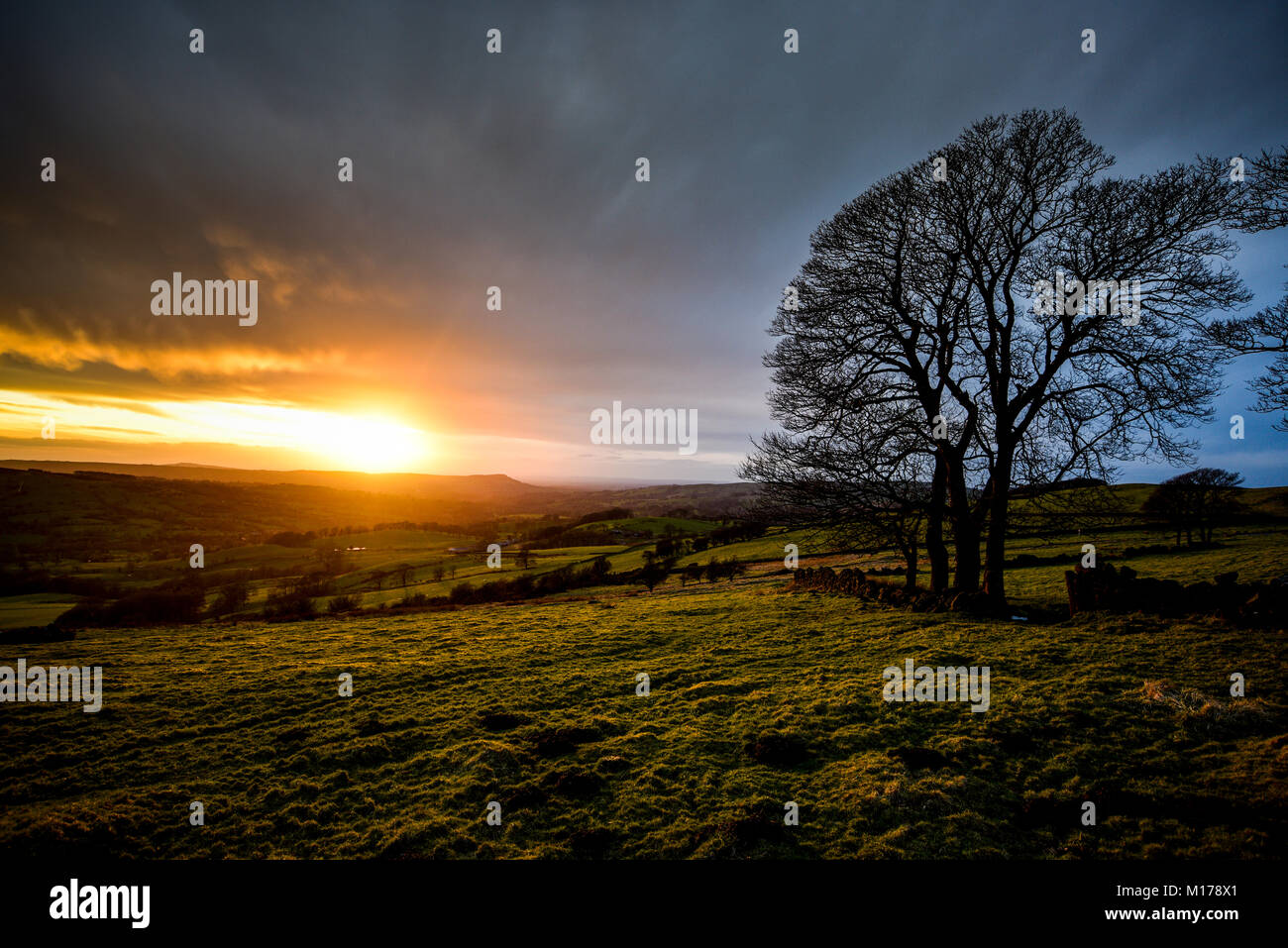 Peak District Sunset Stock Photo - Alamy