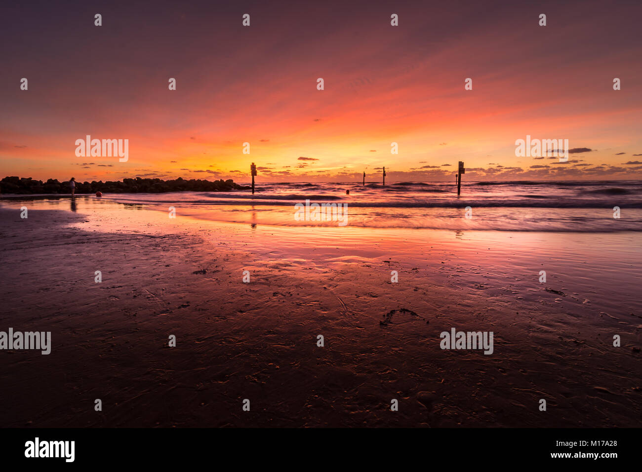 Sunset in Clearwater Beach, Florida Stock Photo - Alamy