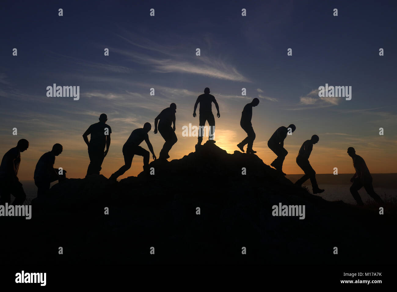 Cornwall silhouette hi-res stock photography and images - Alamy