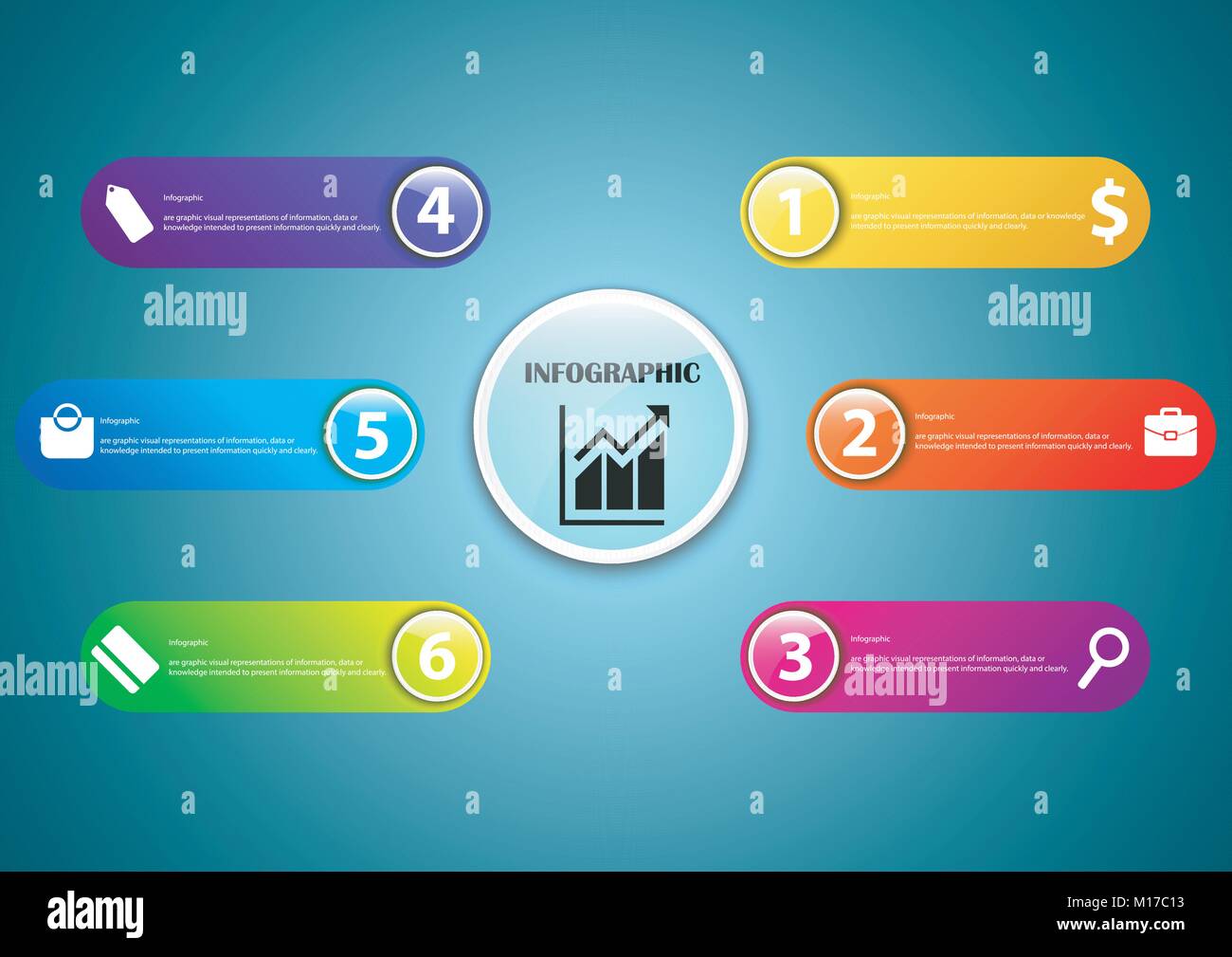 infographic transparent banner with icon inside Stock Vector Image ...