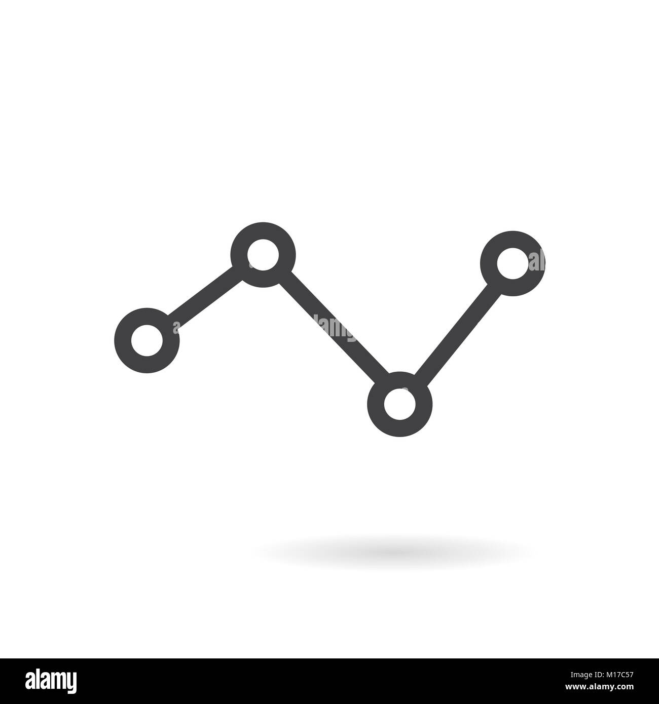 line graph icon Stock Photo - Alamy