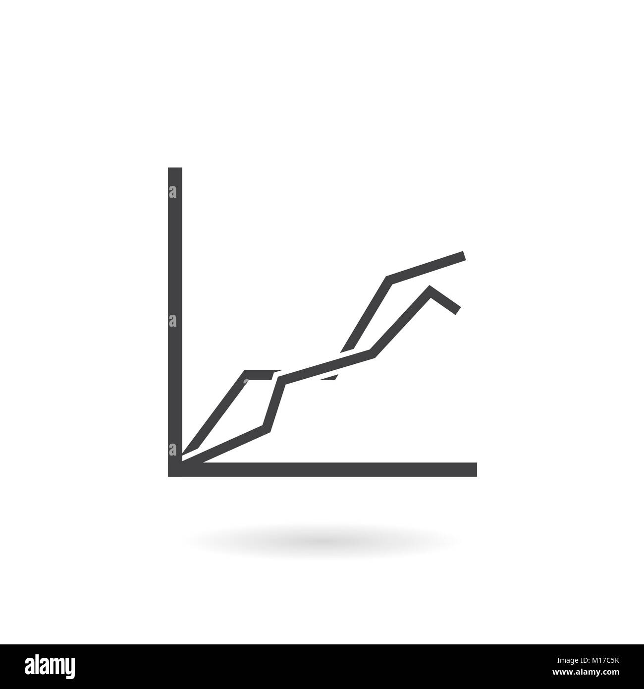 line graph icon Stock Photo - Alamy